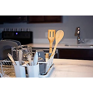 3 Pc Grey Dish Drying Rack Set | Dish Rack | Sink Drying Rack | Dish Drainer | Sink Dish Rack (Matt Grey)