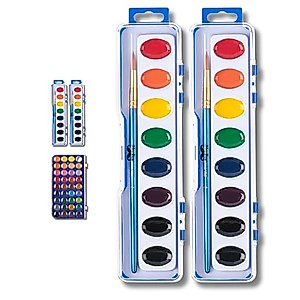 Mr. Pen- Watercolor Paint Set, 40 pcs, 36 Colors, Watercolor Paints, 4 Brushes, Non-Toxic Watercolor Paint, Portable Watercolor Set, Water Colors for Adults, Kids, Beginners and Artists