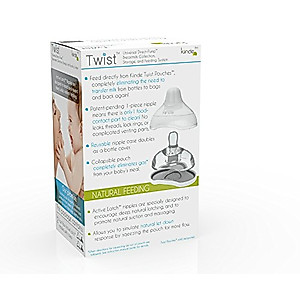 Kiinde Twist Active Latch Nipples for Breast Milk - Fast Flow (2 Pack)