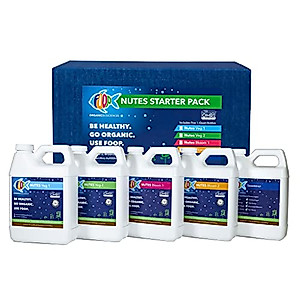 FOOP Nutes Veg & Bloom Starter Pack: Organic Plant Nutrients for Thick Stalks, Tight Bud Stacking, Explosion of Trichomes | Infused with Cal/Mag, and Silica | Five 32oz Bottles