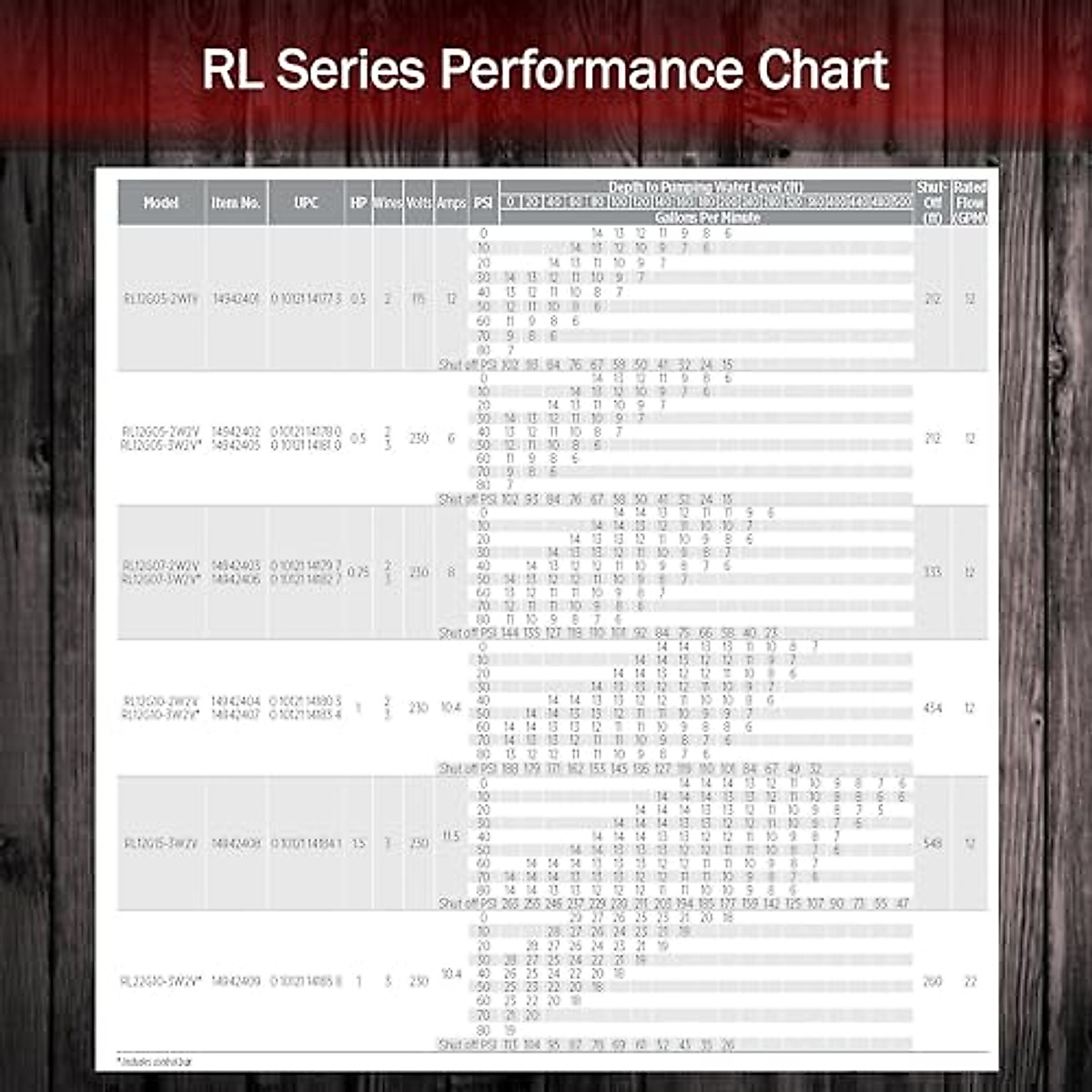 Red Lion RL12G05-3W2V Submersible Deep Well Pump with Control Box 1/2 HP, 12 GPM, 3-Wire, 230 Volt, Steel, 14942405