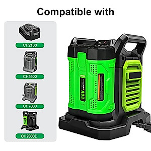 56V 3000mAh Battery Rechargeable for EGO 56V BA2800 BA4200 BA1400, 3.0Ah Lithium Ion Battery Compatible with All Power 56V CS1604 CS1804 CS1403 HT2400 LB6504 LB5804 LB6500 LB4800 PH1400 Tools