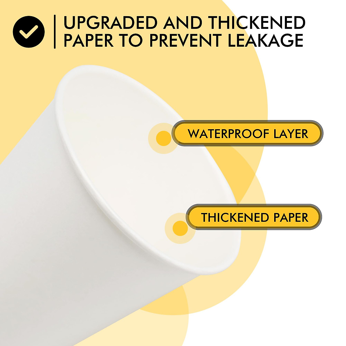 RACETOP [300 Pack] Paper Cups 3 oz, Bathroom Cups 3 oz, Disposable Bathroom Paper Cups, Small Mouthwash Cups, Ideal for Party, Travel, Events, Picnic, BBQ