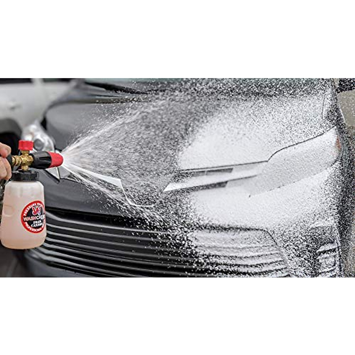 Wash Chems Pro 100 Touchless Car Wash Detergent Soap Concentrate (1 Gal, 128 oz) No Brushing (Heavy-Duty) Commercial Grade Professional Auto Foam Cleaner (Biodegradable) Great for Trucks & Tractors