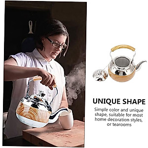 Yardwe stainless steel teapot pour over coffee kettle water boiling pot stovetop tea kettle water boiling kettle boiling water kettle stainless steel water kettle honk office with handle