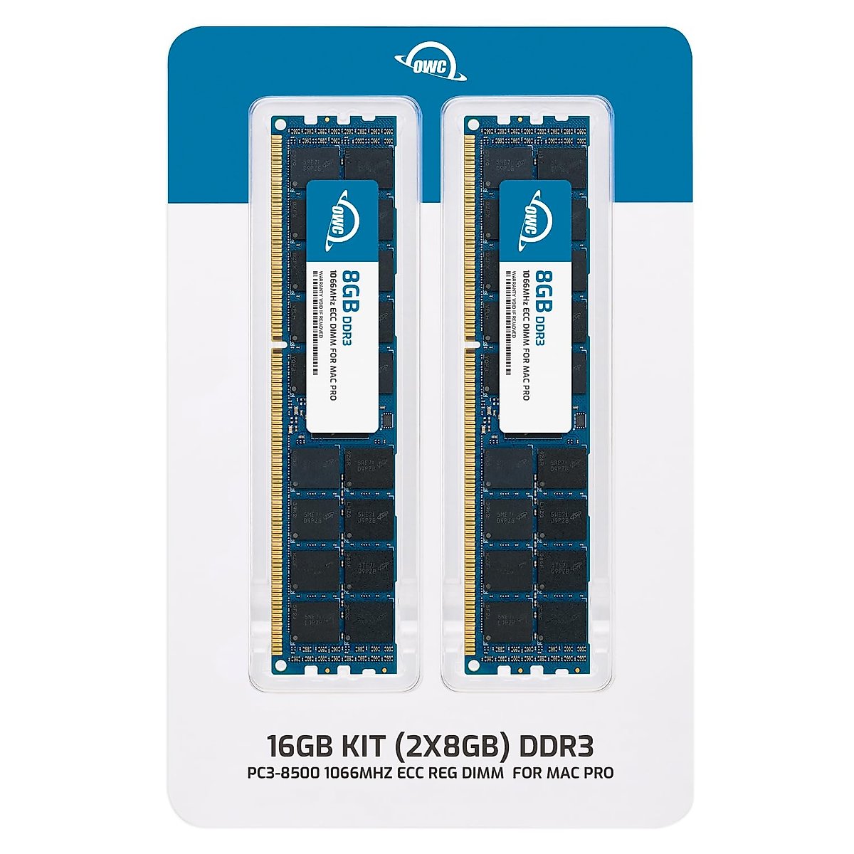 OWC 16GB (2x8GB) DDR3 ECC Registered CL7 PC3-8500 1066MHz SDRAM Memory Ram Upgrade Module Compatible with 2009-2010 Mac Pro Nehalem, Xserve 2009 (OWC85MP3S8M16GK)