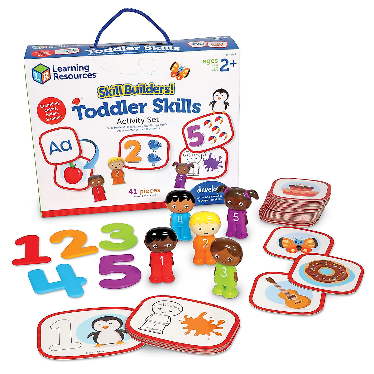 Learning Resources Skill Builders! Toddler Skills - Toddler Learning Materials, Homeschool Preschool Supplies, Teaching Cards for Toddlers, Ages 2+,41 Piece Set
