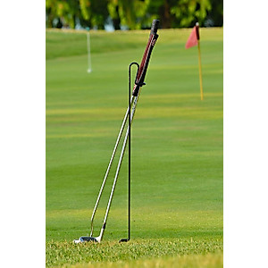 Stepkick Caddy by Bronwcyk - The World's Premier Golf Club Stand. Watch Video. (Black)
