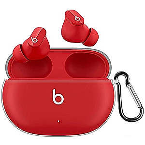 Maidea Soft TPU Case Compatible with Beats Studio Buds Case 2021 , Shockproof Case Warterproof Case Cover Protective Case with Keychain (Clear)