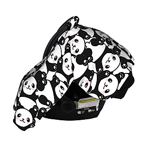 Panda Baby Car Seat Canopy Cover Multi Use Nursing Cover for Newborn Car Seat Canopy Mom Nursing Breastfeeding Covers Newborn Shower Gift