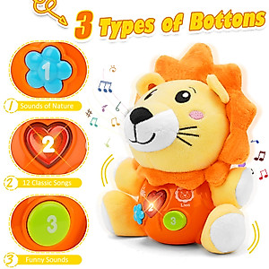 daboot Musical Baby Toys, Cute Fox Baby Newborn Toys for Toddlers Babies 0 3 6 9 12 Month, Infants Baby Toy for Girls and Boys Best Gift