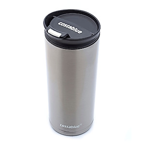 costablue Travel Coffee Mug 16 Oz. Stainless Steel, Leak Proof Dishwasher Safe Lid, Double Wall Coffee Cup, Reusable Insulated Tumbler for Hot & Cold Beverages Eco friendly