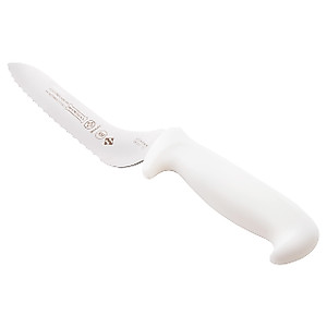 Mundial Offset- Serrated Edge Sandwich Knife, White, 9-Inch