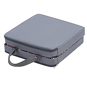 Kneeling Pad, Portable Memory Foam Knee Pad, Waterproof Small Size for Gardening Household Chores(Gray Color Stitching)