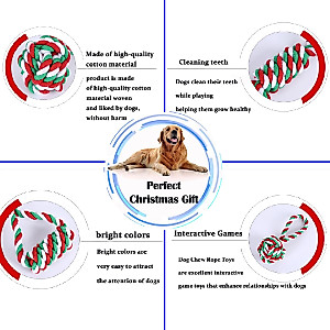 Nlmskzzy Dog Chew Toys,Dog Toys 5 Pack for Fun and Teeth Cleaning Dog Toys Pack for Medium to Small Dogs