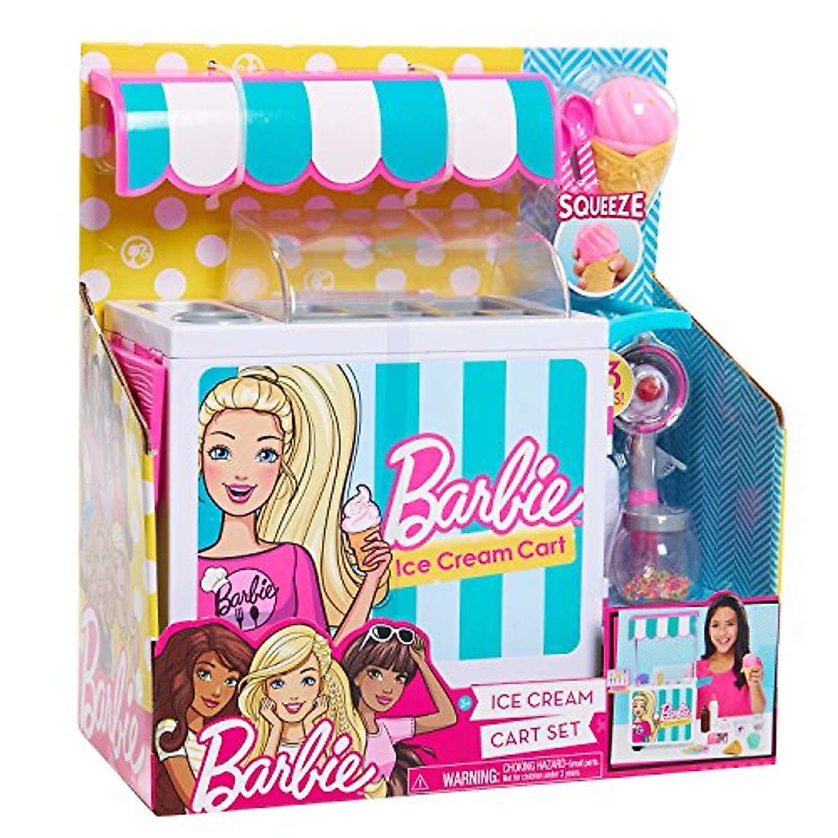 Barbie Ice Cream Cart Set fro 36 months to 72 months