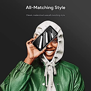 HATOSHI Samsung Galaxy A32 5G Case with Built in Screen Protector, [Military-Grade] Full-Body Shockproof Heavy Duty Protection Crystal Clear Back Protective Phone Case Cover for Samsung A32, Black