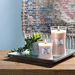 WoodWick Vanilla & Sea Salt Large Hourglass Candle, Light Brown