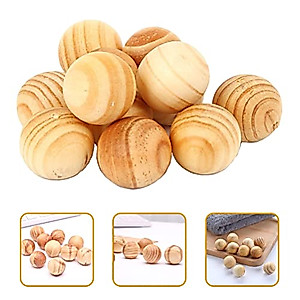 UKCOCO 120 Pcs Natural Camphor Ball Fresh Cinnamomum Camphora Root Neutralizing Odor Camphor Balls Cedar Blocks Closet Deodorizer for Clothes Storage Closets Drawers 1.8cm