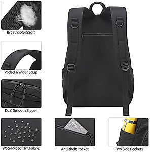 Vendra Moka Waterproof Laptop Backpack Purse for Women and Men, Hiking Travel Backpack