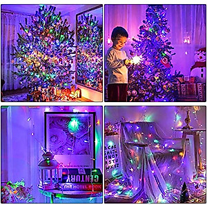 66FT 200 LED Indoor/Outdoor Fairy String Lights Plug in, Waterproof Christmas Lights with 8 Lighting Modes for Bedroom, Wedding, Party, Garden, Christmas Tree Decoration