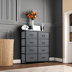 YITAHOME Dresser for Bedroom, Fabric Dresser with 8 Drawers,Tall Dresser,Chest of Drawers for Closet