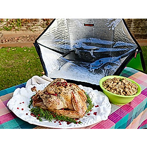 Sunflair Portable Solar Oven Deluxe with Complete Cookware, Dehydrating Racks, and Thermometer - Great for Camping, Outdoor Activities