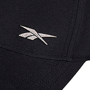 Reebok Women Standard Active Metal Cap with Adjustable Strap (One Size Fits Most), Badge-Black