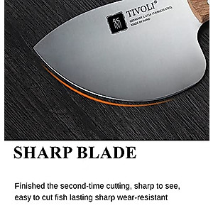 TIJERAS Seafood Market Aquatic Fish Knives Professional Tool Kitchen Knife Sharp Slaughter Fish Special Knife Meat Cleaver