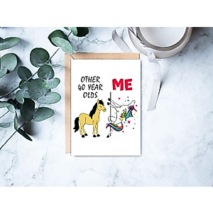 40Th Birthday Gifts For Women Other 40 Year Olds Me Unicorn Card 40 Years Old Birthday Gifts Card For Mom Wife Friend Sister Her