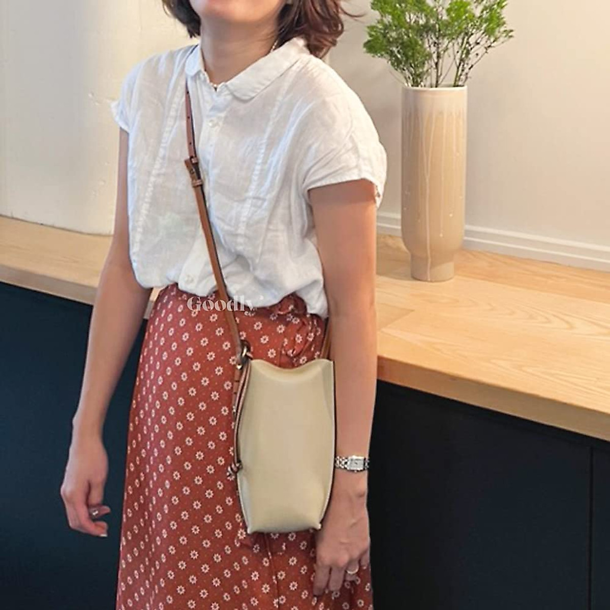 Genuine Leather Phone Wallet Crossbody Purse/Premium Leather Small Shoulder Bag Cell Phone Wallet Purses and Handbags