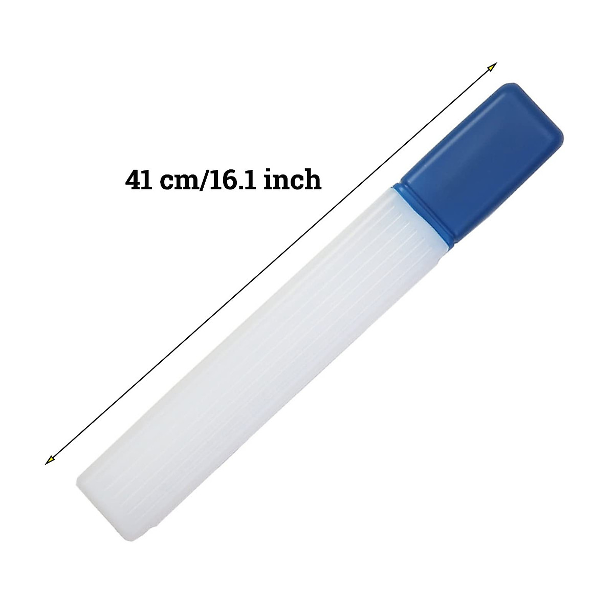 NUOMI 2 Pcs Knitting Needle Storage Box Plastic Storage Tube Case Crafts Knitting Sewing Tool Holder, Portable, 41 cm, Plastic Storage Containers for Household Use