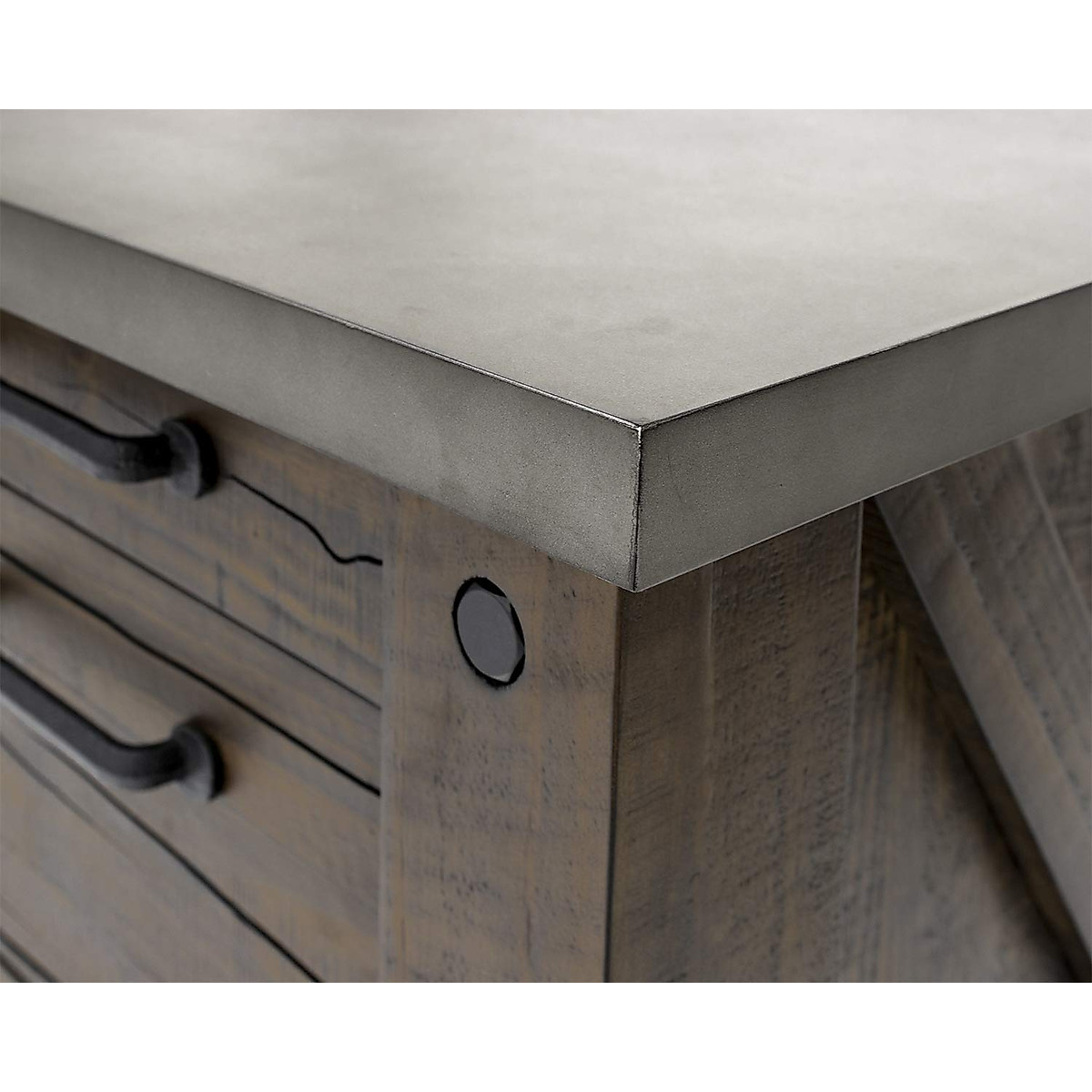 Martin Furniture IMJA680 Double Pedestal Desk, Brown