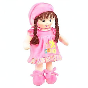 Linzy Plush 17.5'' Pink Niobe Sweet Cakes Rag Doll for Girls, Soft Plush Doll,Sleeping Cuddle Buddy for Toddlers, Muñecas de Trapo para Niña