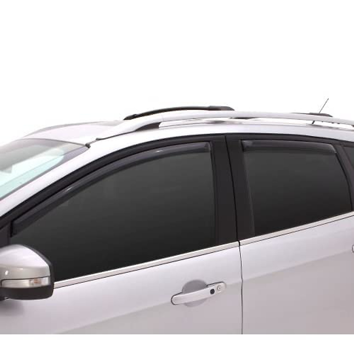 Auto Ventshade [AVS] Ventvisor / Rain Guards | Outside Mount, Smoke Color, 4 pc | 94422 | Fits 2006 - 2010 Hyundai Accent Sedan