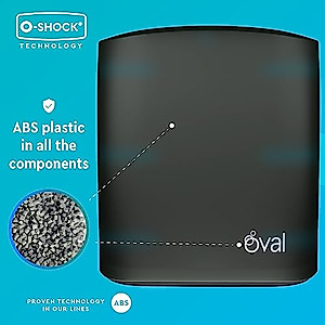 OVAL - Multifold Paper Towel Dispensers | Wall Mount Paper Towel Holder Large Capacity Storage 400 Paper Towels | Durable ABS for High-Traffic Areas | Commercial Wall Mounted Paper Towel Holder