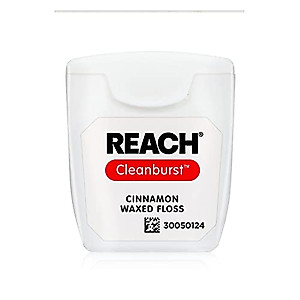 Reach Waxed Dental Floss, Cleanburst Cinnamon, 55 Yards (Pack of 4)