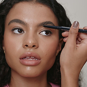 Wunderbrow Dual Precision Brow Liner, Eyebrow Liner Pencil With Angled Tip and Ultra Fine Tip Dual Precision Brow Liner Eye Brow Make Up, Color Brunette