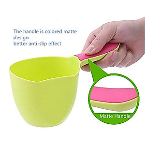 Baby Bath Waterfall Rinser, RainbowBaby Shampoo Rinse Cup Head Washing Baby Tub Water Scoop, Tear-Free Baby Bath Mug (Green)