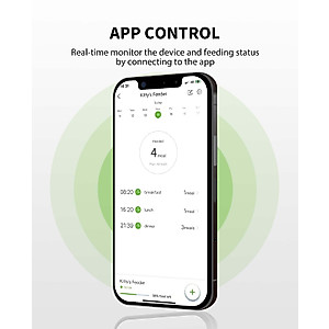 PETKIT Automatic Cat Puppy Feeder with Stainless Steel Bowl, App Control, 10 Portions,10 Meal Plans per Day, Low Food LED Indicator Pet Smart Feeder for Small Animals, Auto Pet Food Dispenser