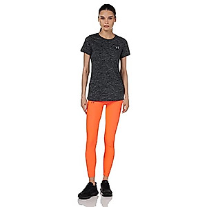 Under Armour Women's Tech Twist T-Shirt , Black (001)/Metallic Silver , Large