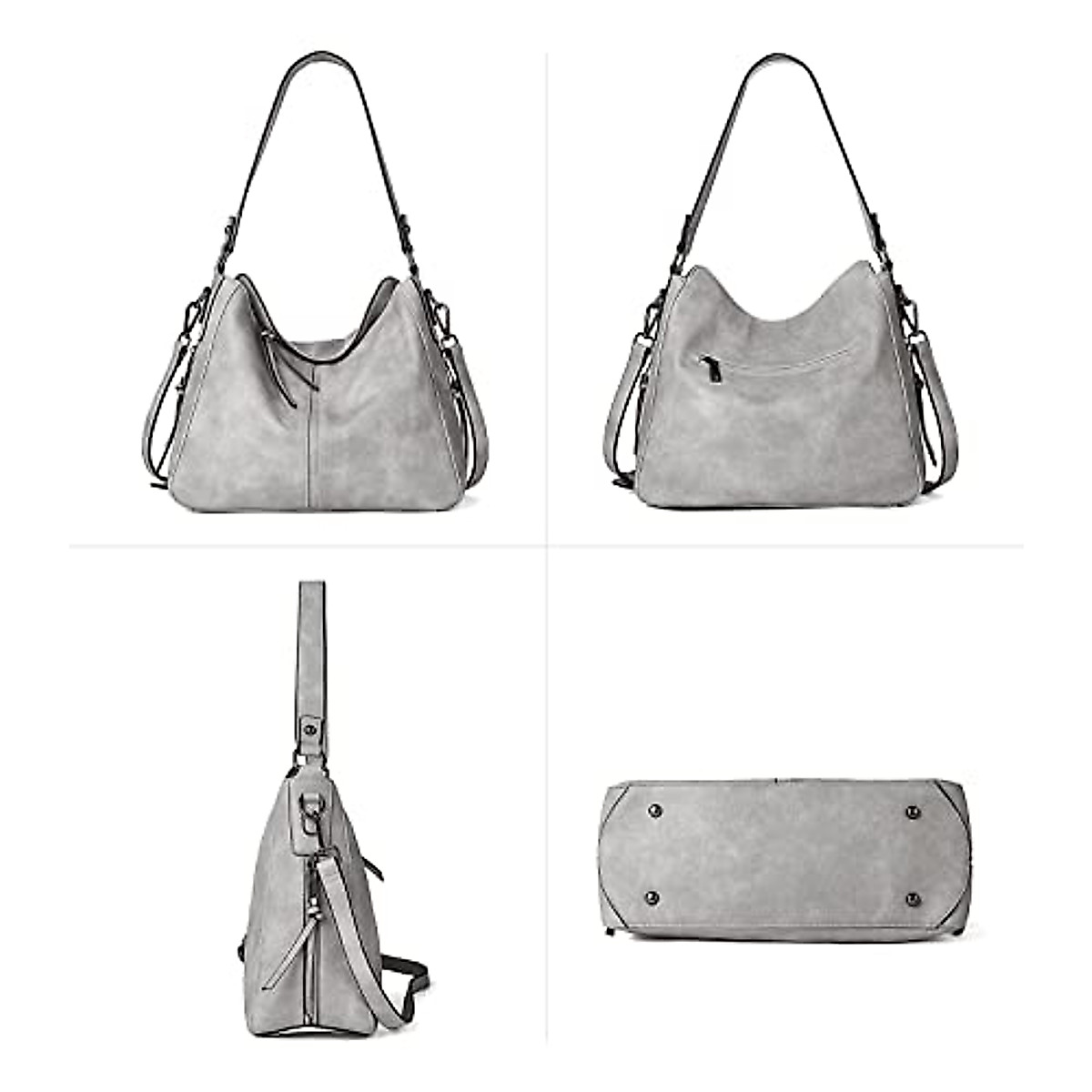 BROMEN Handbags for Women Designer Hobo Bag Large Shoulder Bucket Crossbody Purse with Women Wallet