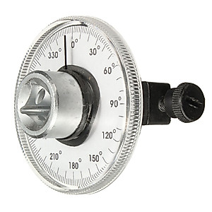 Mokylor 360° Adjustable 1/2" Drive Torque Angle Gauge, Torquemeter Wrench Set,Professional Measurer Tool