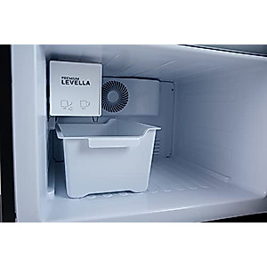 PremiumLevella PRFIM1257DX Single Glass Door Merchandiser Refrigerator-Freezer with Automatic Ice Maker Display Beverage Cooler-12.5 cu ft-Black