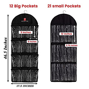 Seasonal Garden Flags Set Of 12 And Garden Flag Organizer, 12 x 18 inch Double Sided Yard Flags, 21 Pockets Of Flag Organizer. Puncture Resistant, Strong Metal Hook, Organizer Easy To See Through