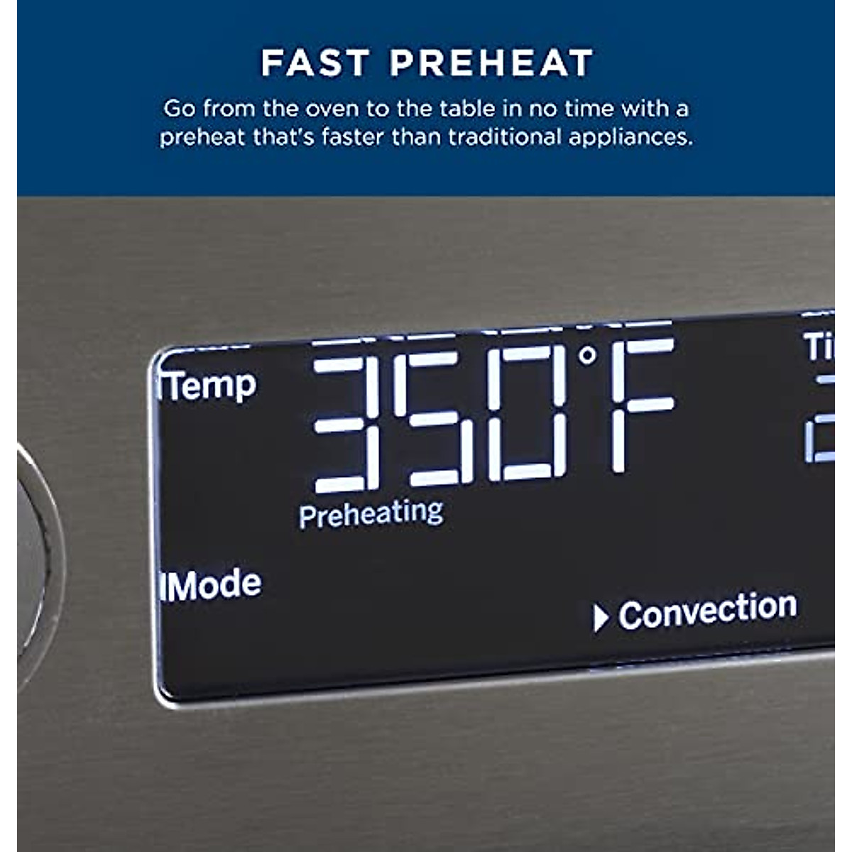 GE Digital Air Fryer Toaster Oven + Accessory Set | Convection Toaster with 8 Cook Modes | Large Capacity Oven - Fits 12" Pizza | Countertop Kitchen Essentials | Stainless Steel