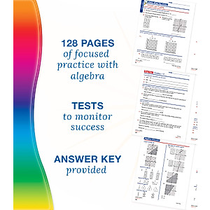 Spectrum Algebra 1 Workbook, Ages 11-14, Grades 6-8 Algebra/Pre-Algebra Workbook Covering Fractions, Algebra Equations, Graphing, Rational Numbers, ... Grade, 8th Grade Math For Kids (Volume 109)