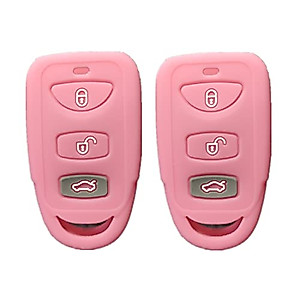 Smart Key Fob Covers Case Protector Keyless Remote Holder for Hyundai Elantra Genesis Sonata Kia Sorento Forte Optima...