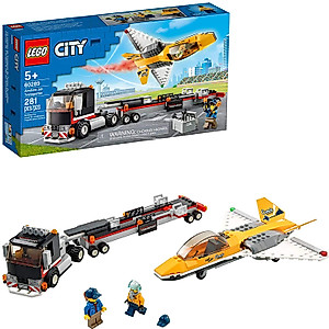 LEGO City Airshow Jet Transporter 60289 Building Kit; Fun Toy Playset for Kids, New 2021 (281 Pieces)
