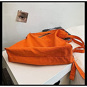 HUALEENA Women's Large Capacity Canvas Bag Crossbody Bag Casual Hobo Bag Shoulder Bag Shopping Bag Unisex (Black)